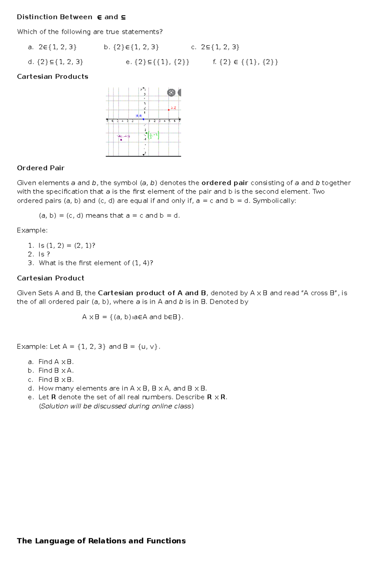 GE701-Lesson 2 - first year - Distinction Between and Which of the ...