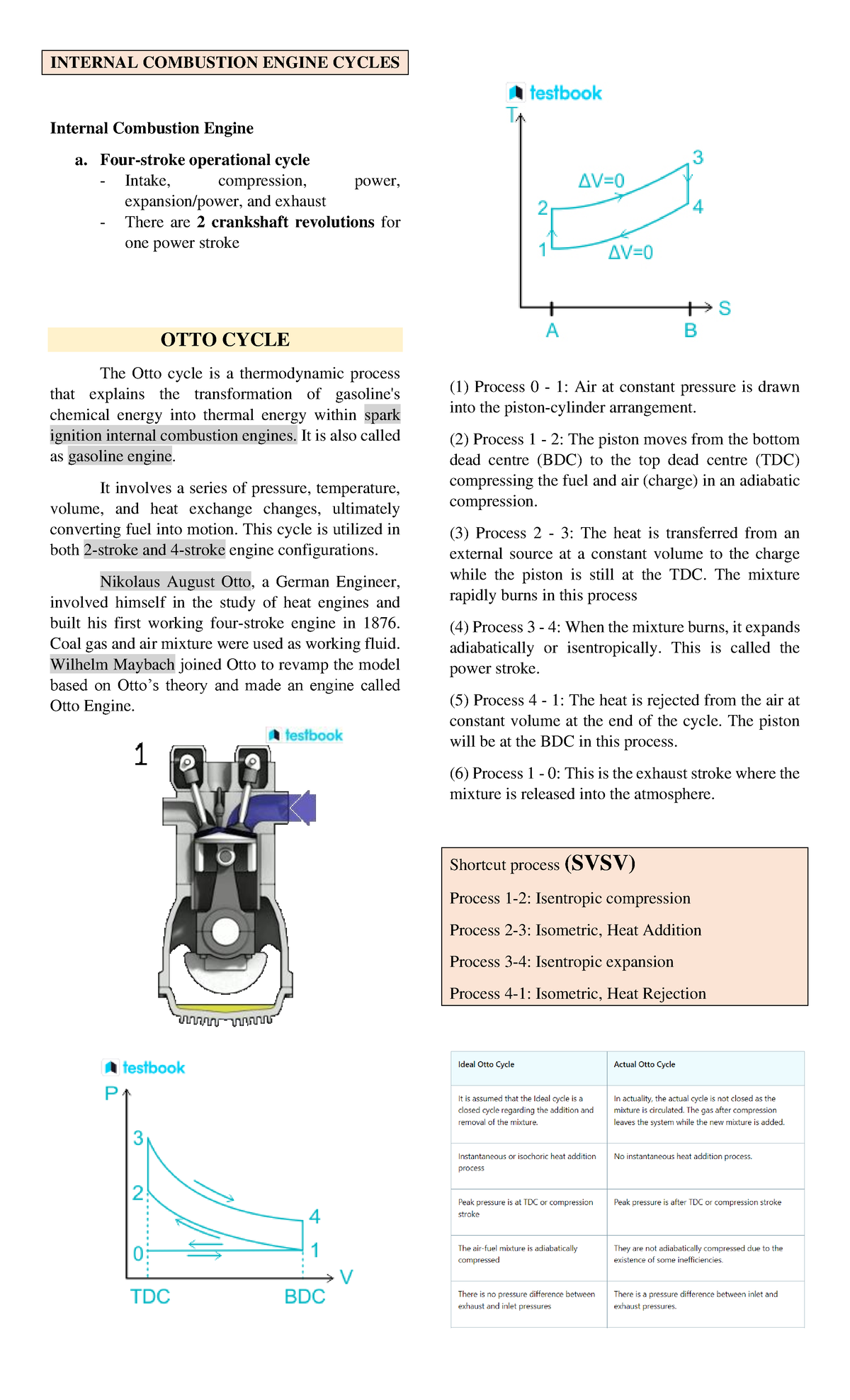 Internal Combustion Engine Cycles - INTERNAL COMBUSTION ENGINE CYCLES Internal Combustion Engine ...