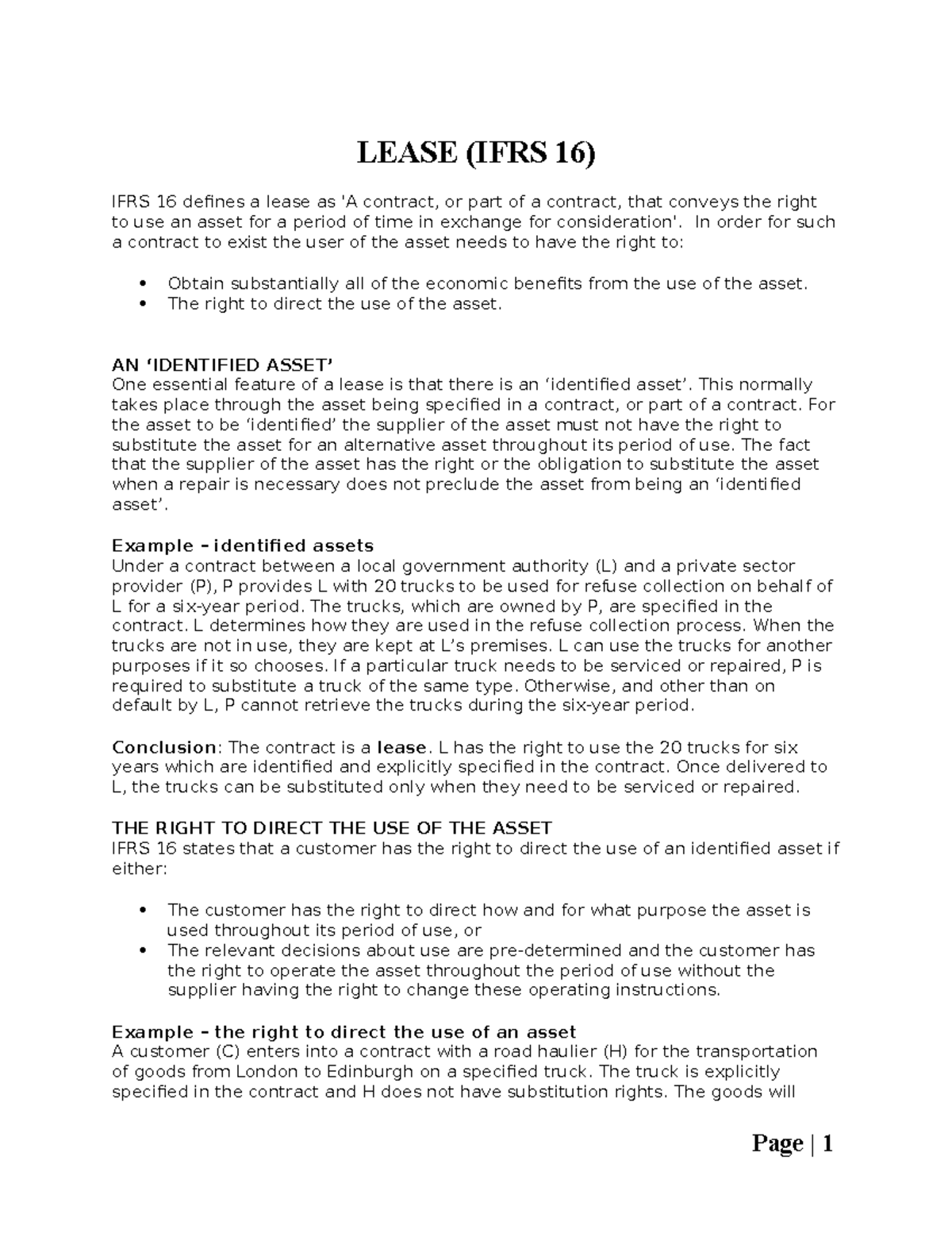 Lease IFRS 16 STANDARDS IAS 17 IFRS 16 LEASE IFRS 16 IFRS 16