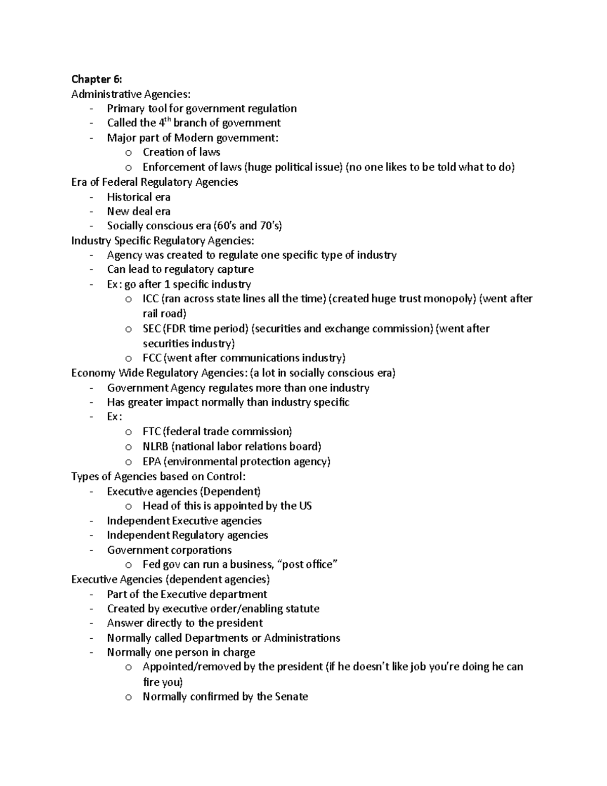 Chapter 6 - Professor Keith Swim. Taken online. - Chapter 6 ...