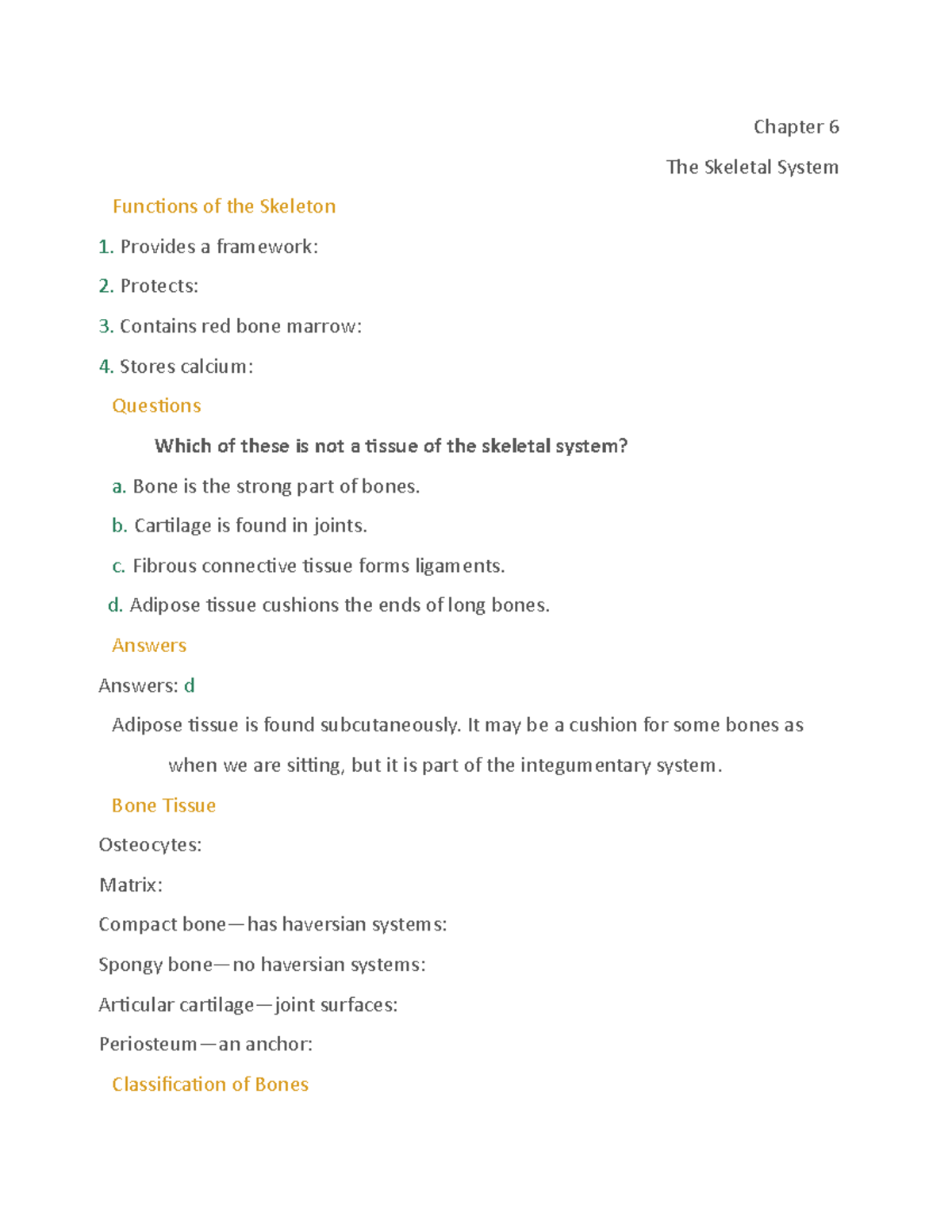 1213 unit 2 anatomy - MAR 701 - USM - Studocu