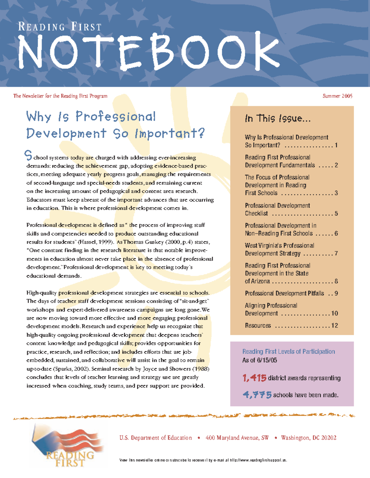 Why is Professional Dev Mater - R E A D I N G F I R S T N O T E B O O K ...