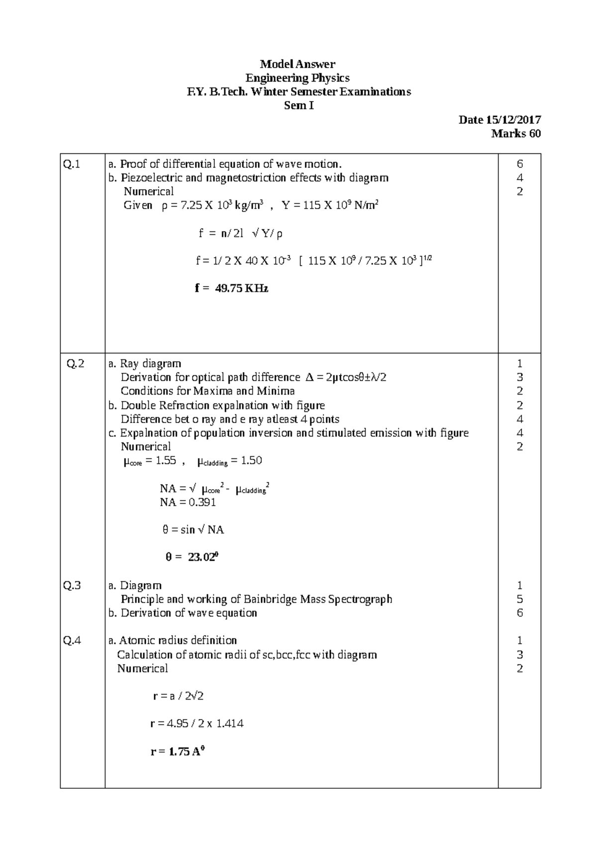 PHY103 Dahotre Dbatu-PHY - Model Answer Engineering Physics F. B. Winter Semester Examinations ...