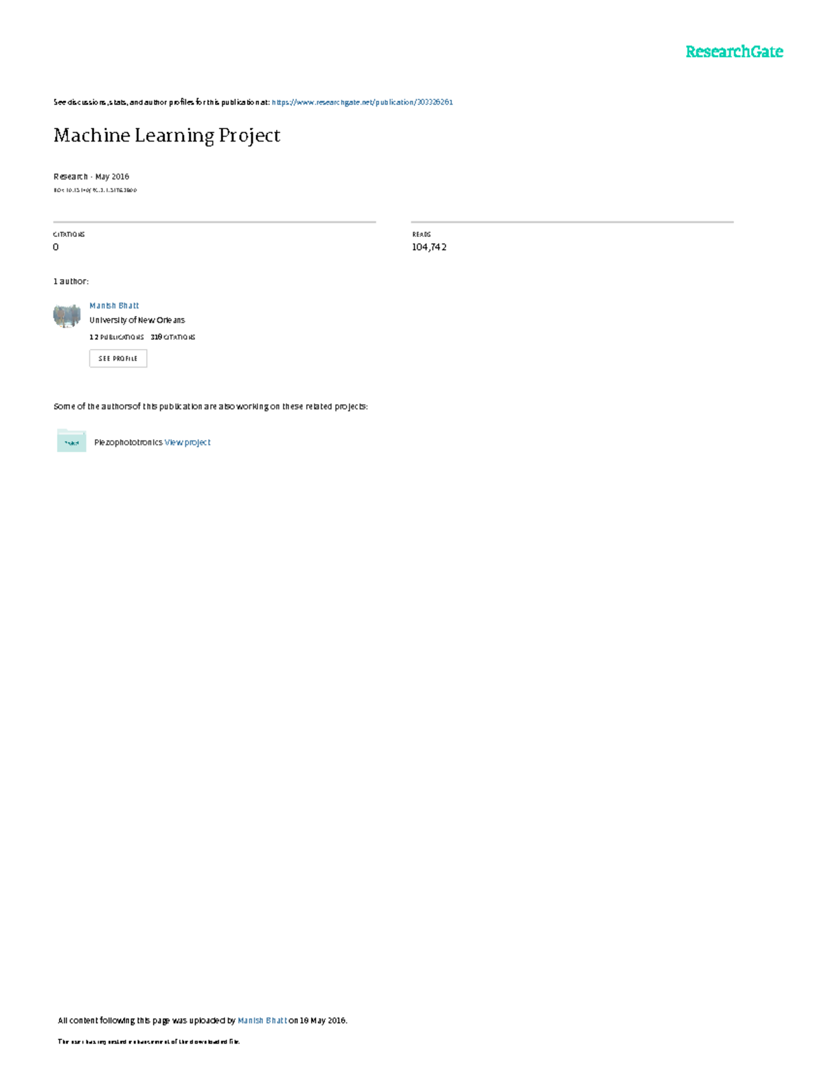 Machine - See discussions, stats, and author profiles for this publication at: - Studocu