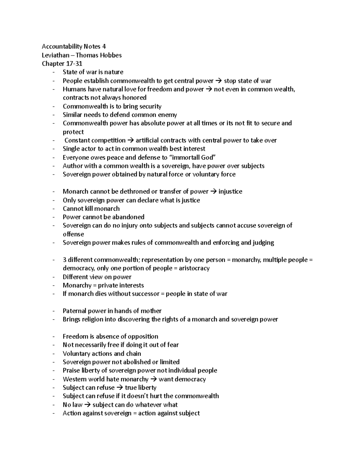 Accountability Notes 4 - Studocu