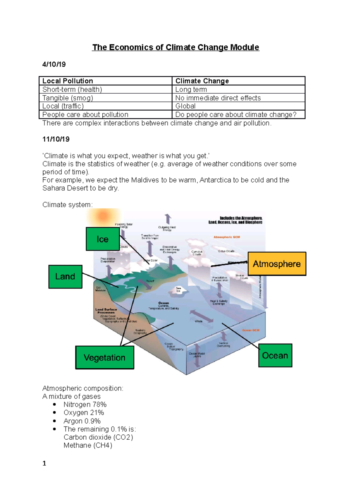The Economics of Climate Change Module - The Economics of Climate ...