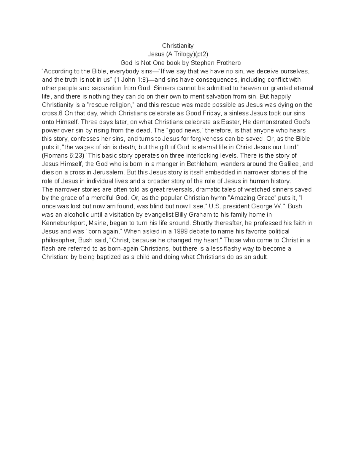 Christianity 5 - God is not one - Christianity Jesus (A Trilogy)(pt2 ...