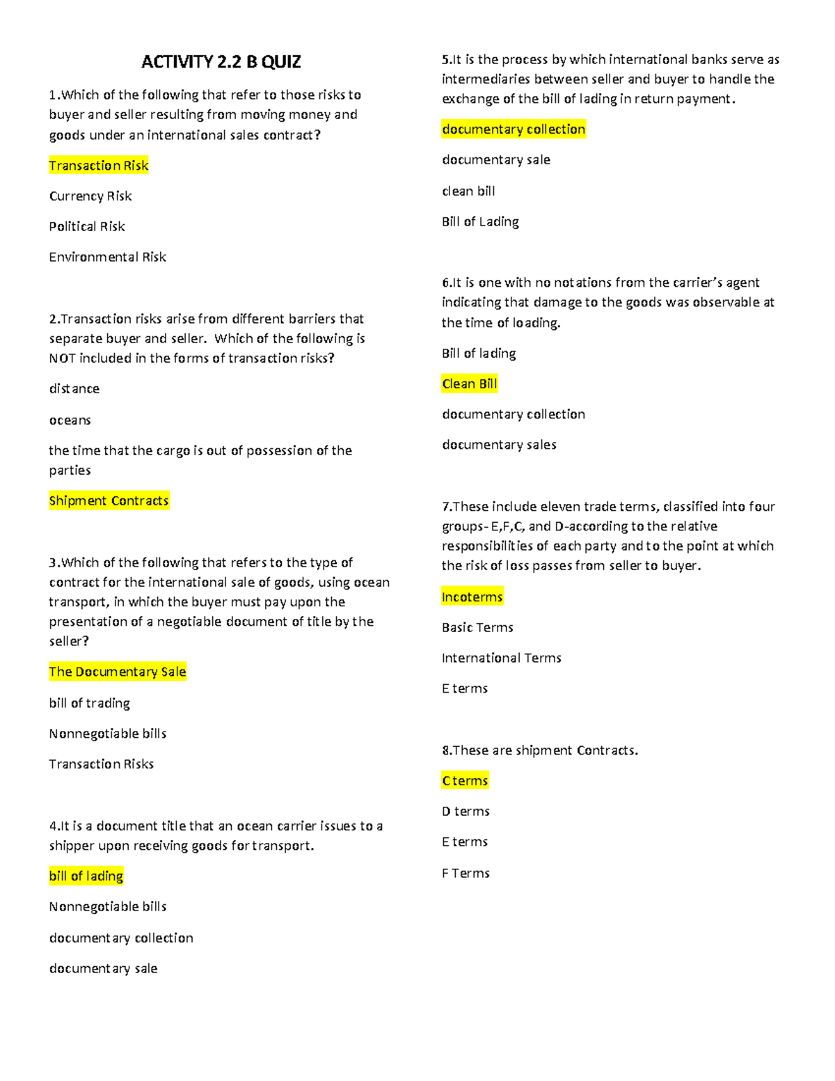 Activity-2 - Practice quiz - ACTIVITY 2 B QUIZ 1 of the following that ...