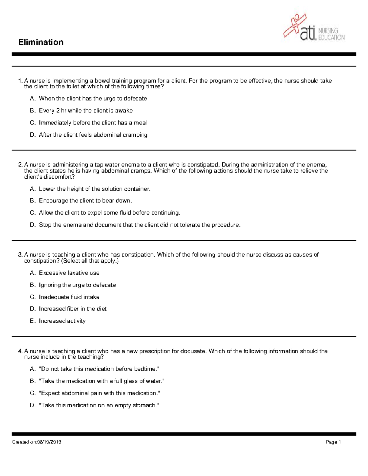 ati-elimination-review-jh-a-nurse-is-implementing-a-bowel-training