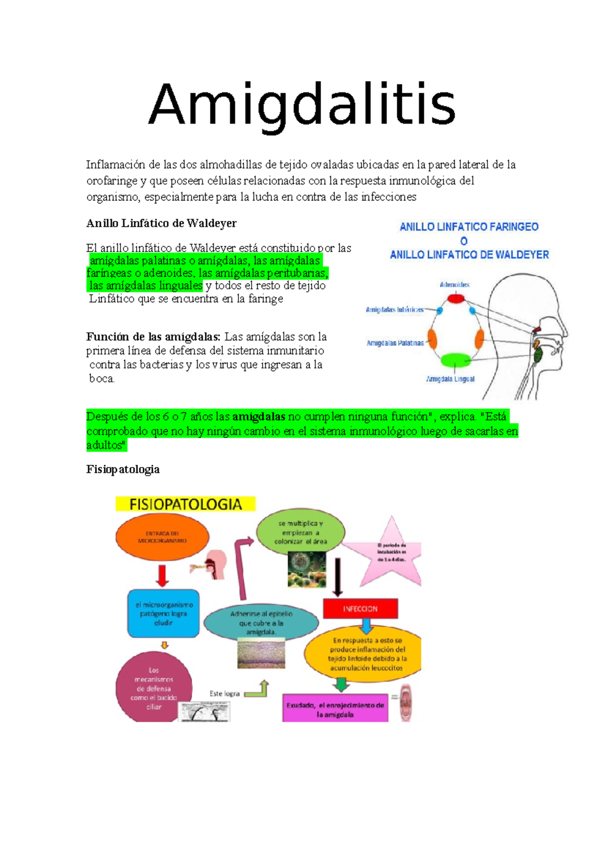 Amigdalitis - fasf - Amigdalitis Inflamación de las dos almohadillas de ...