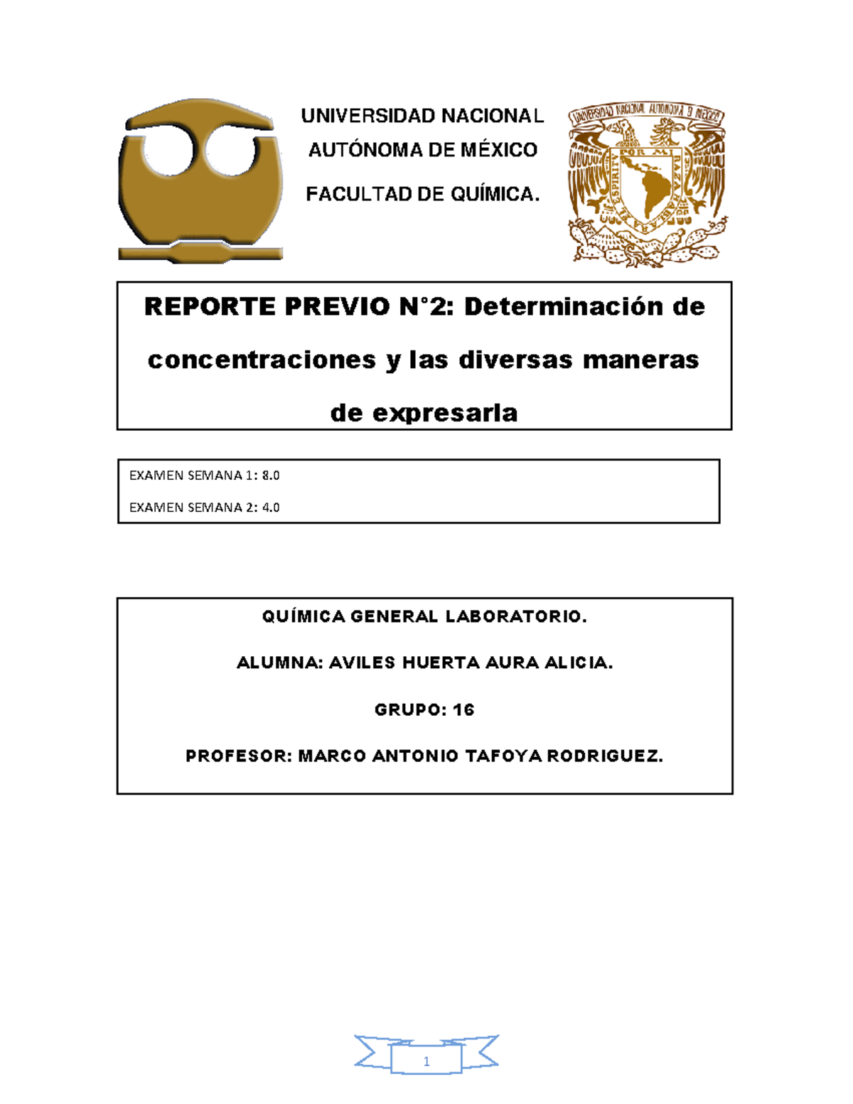 Previo 02 Qglii - LABORTORIO - UNIVERSIDAD NACIONAL AUTÓNOMA DE MÉXICO ...