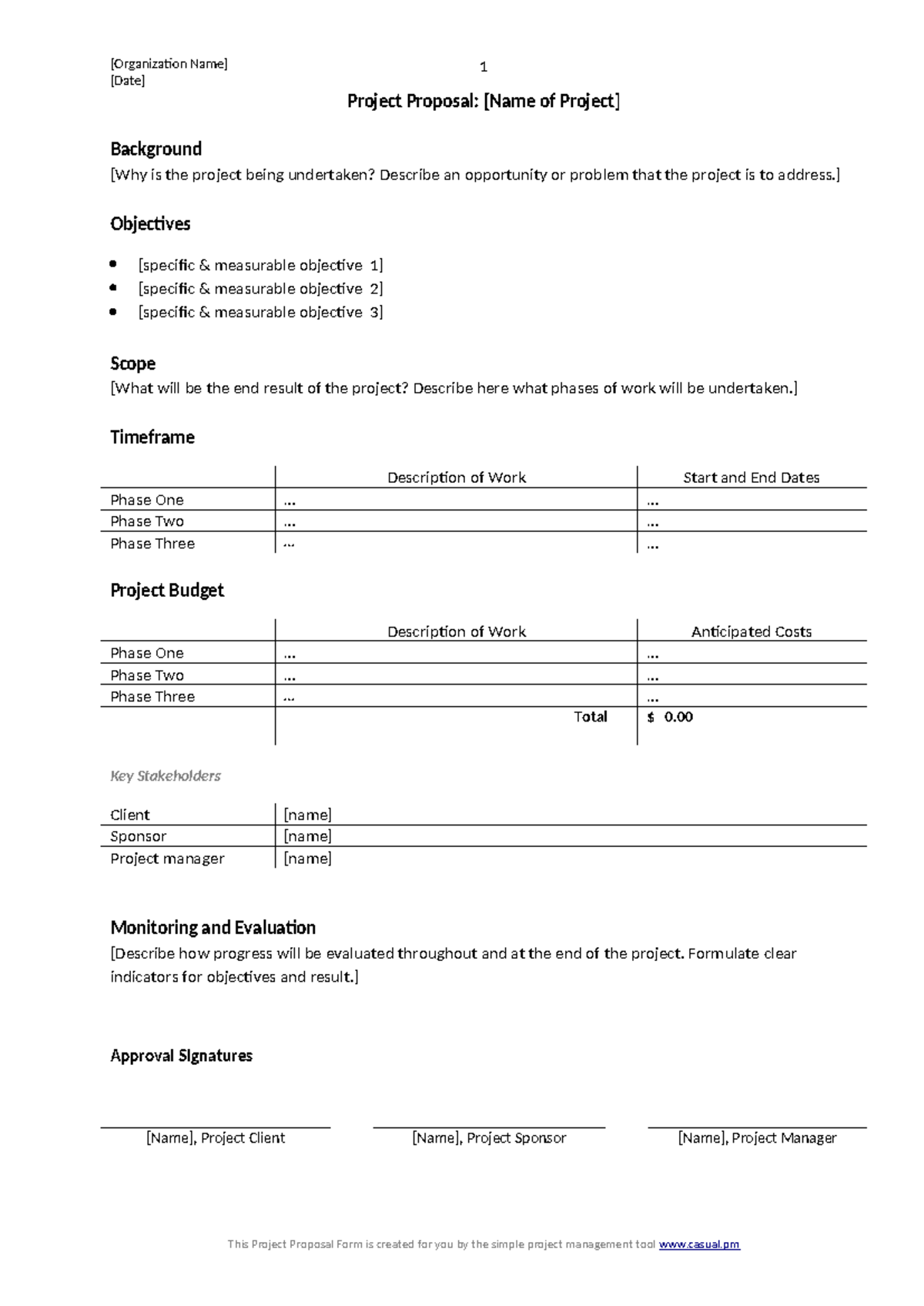 Project-Proposal-Template - [Organization Name] 1 [Date] Project ...