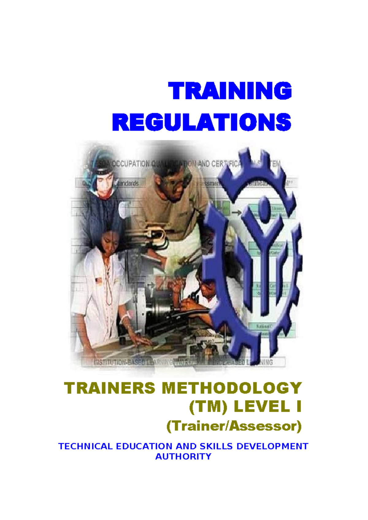 TR Trainers Methodology Level I - TRAINING REGULATIONS TECHNICAL ...