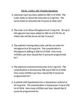 [Solved] which special precaution should the nurse take to ensure the ...