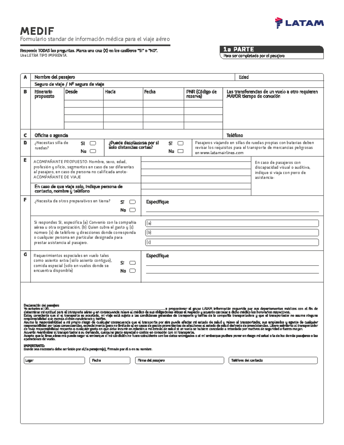 211118 Medif ES - Medicina - Use LETRA TIPO IMPRENTA. Formulario ...