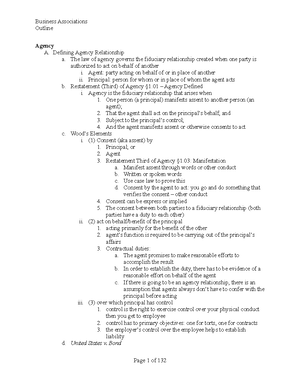 BA Outline gabs - - Studocu