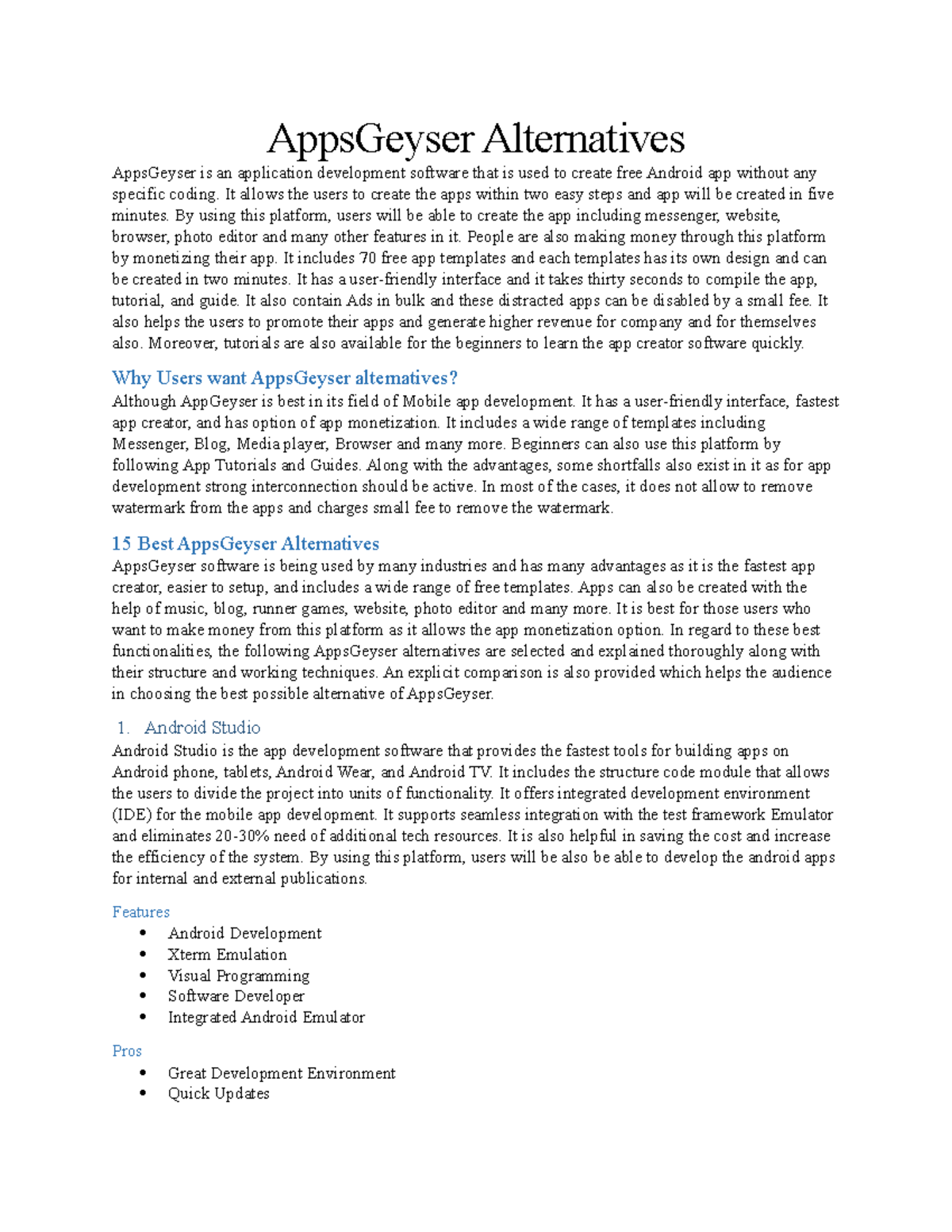 Massab Khan 28.12.2021 Apps Geyser Alternatives - AppsGeyser ...