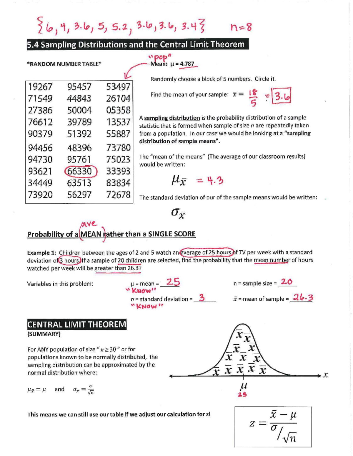 PS 5.4 Notes Key - Stats - MAT 340 - Studocu