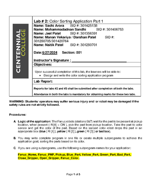 LAB-5 The Basic Circuit - Course Name: Robo 226 Section: 002 Lab No.: 5 Student Name: Jasoliya ...