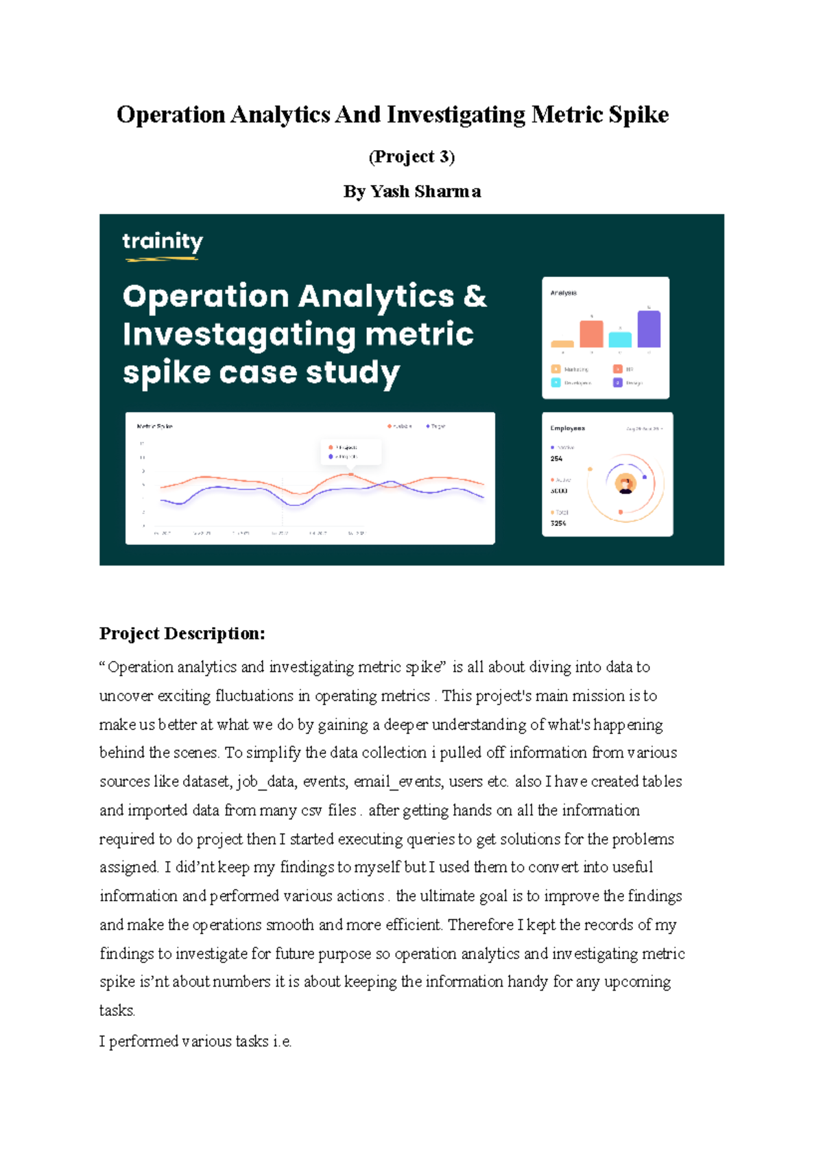Report Operation Analytics And Investigating Metric Spike - Operation ...