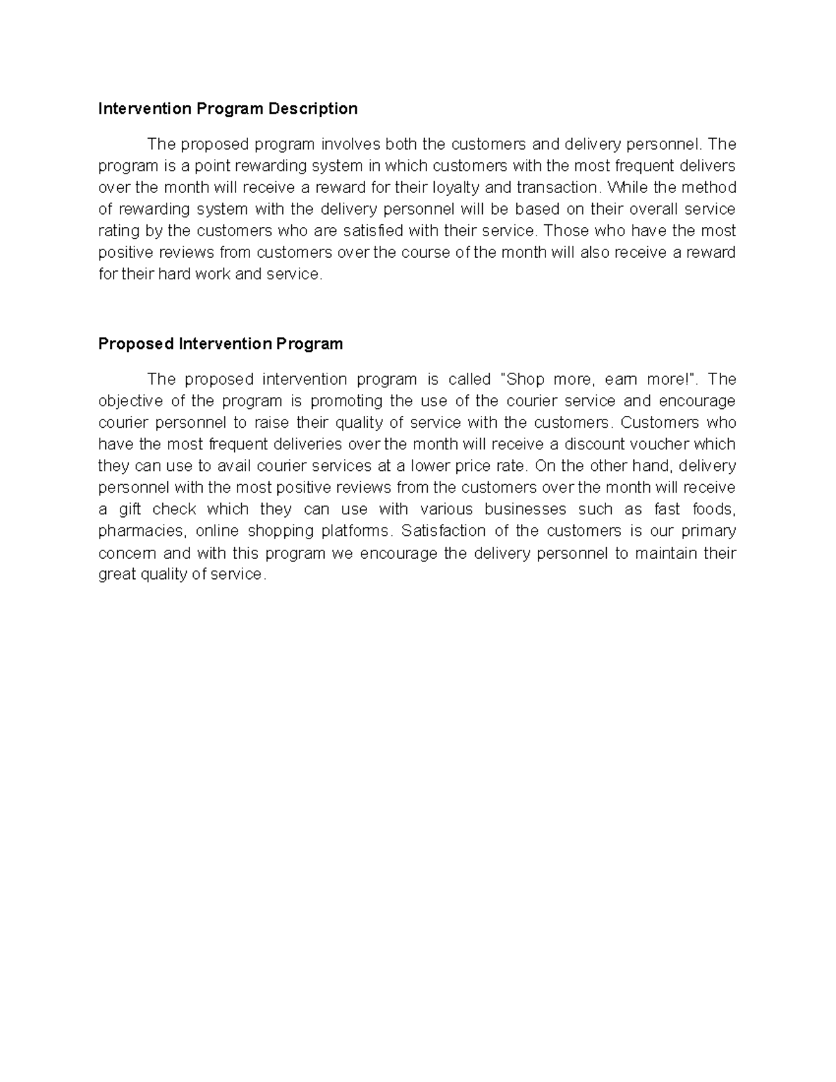 Intervention-program - Intervention Program Description The proposed ...