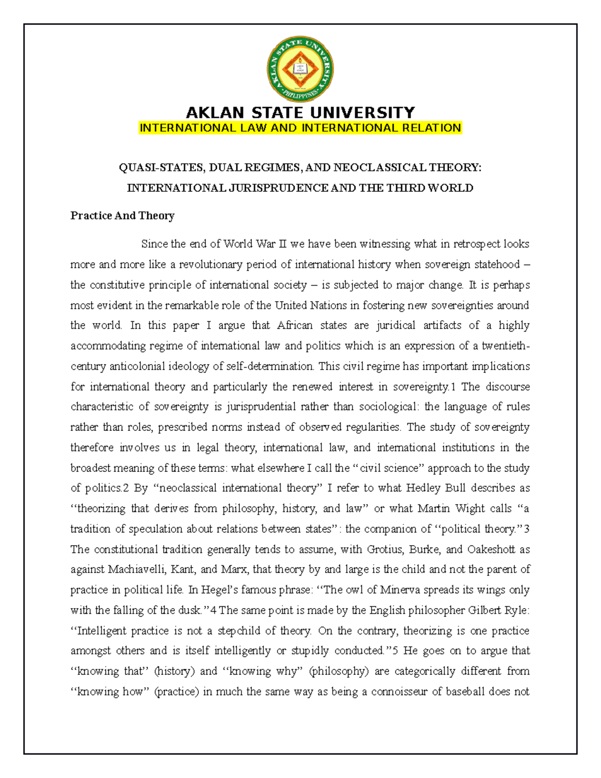 Quasi- States, DUAL Regimes, AND Neoclassical Theory ( International ...