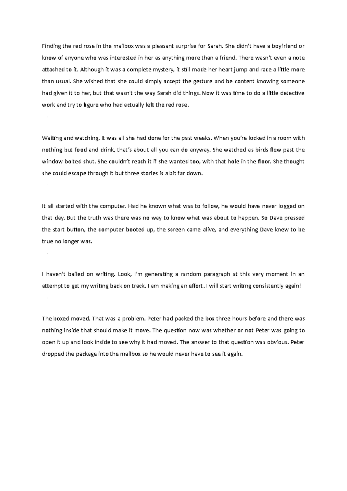 How safe are rose - Rose safety - Finding the red rose in the mailbox ...