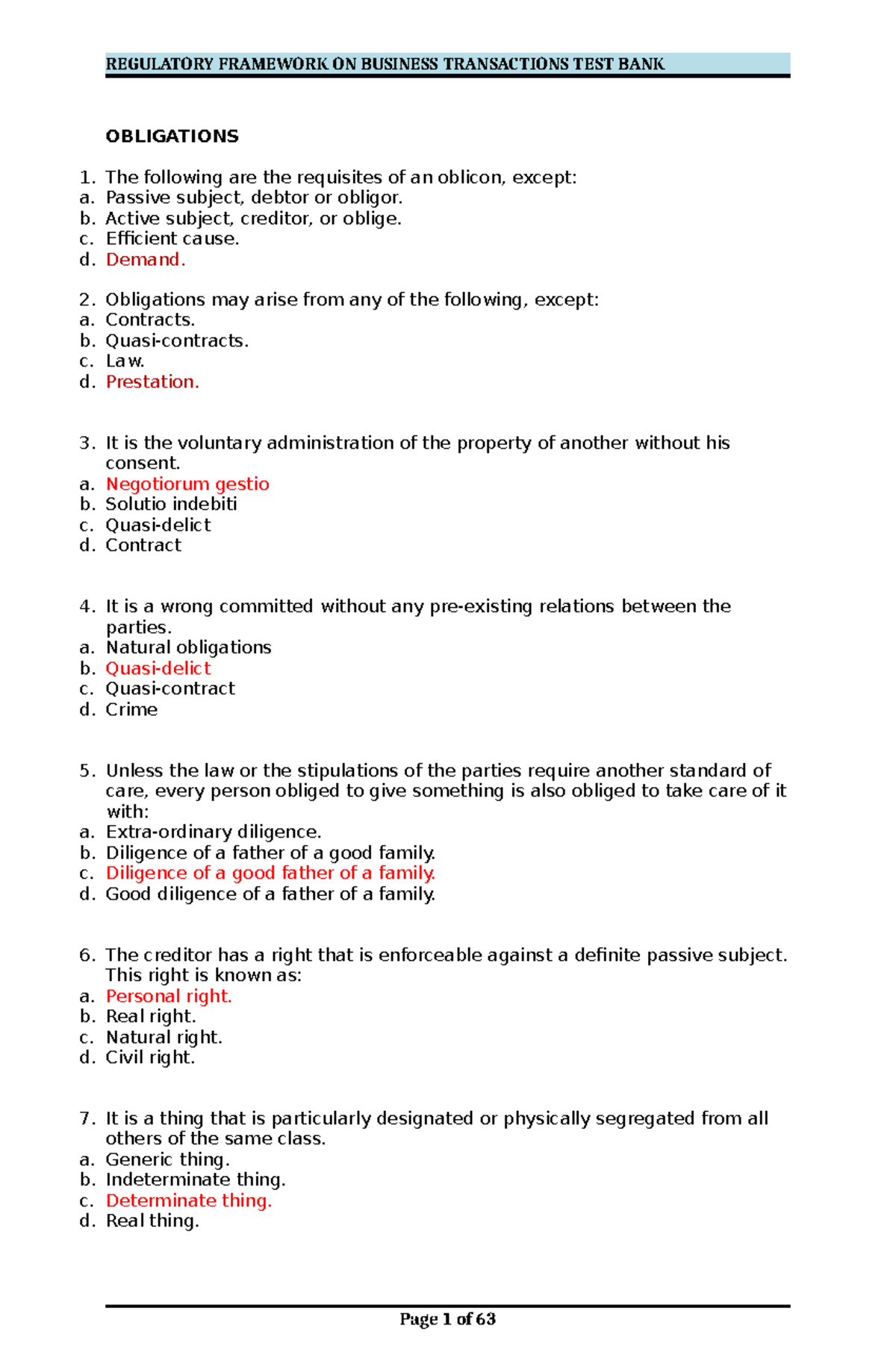 Docx - Class Materials, Test Bank about B-Blaw - OBLIGATIONS The ...