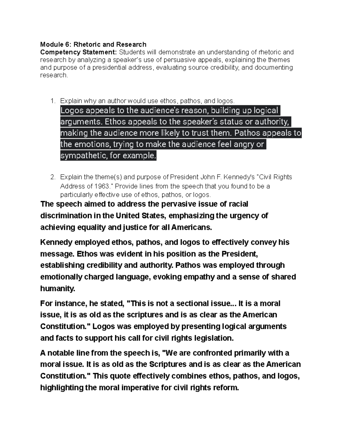 Module 6 and 7 English DBA - Studocu