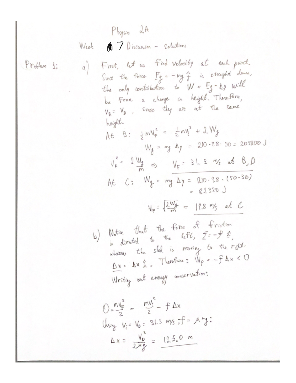 Disc7s - Discussion Worksheet - PHYS 2A - Studocu