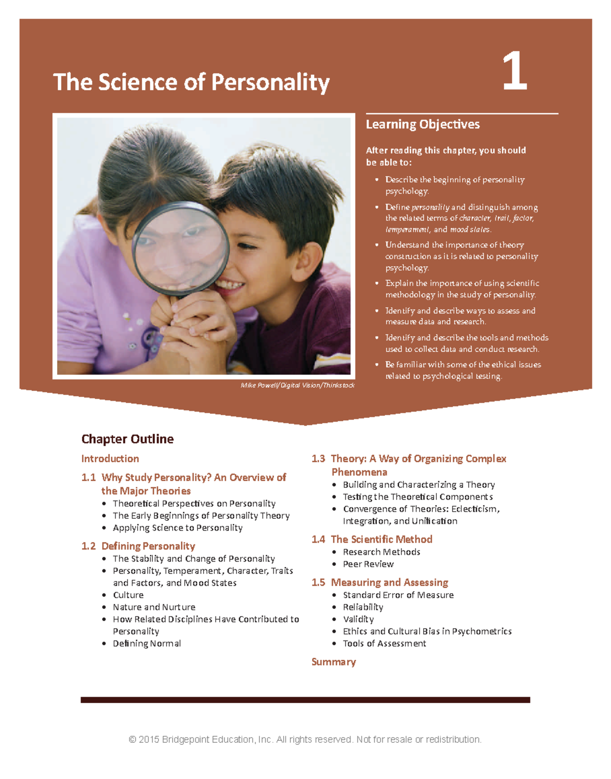 01CH Lecci Personality - Mike Powell/Digital Vision/Thinkstock Learning ...