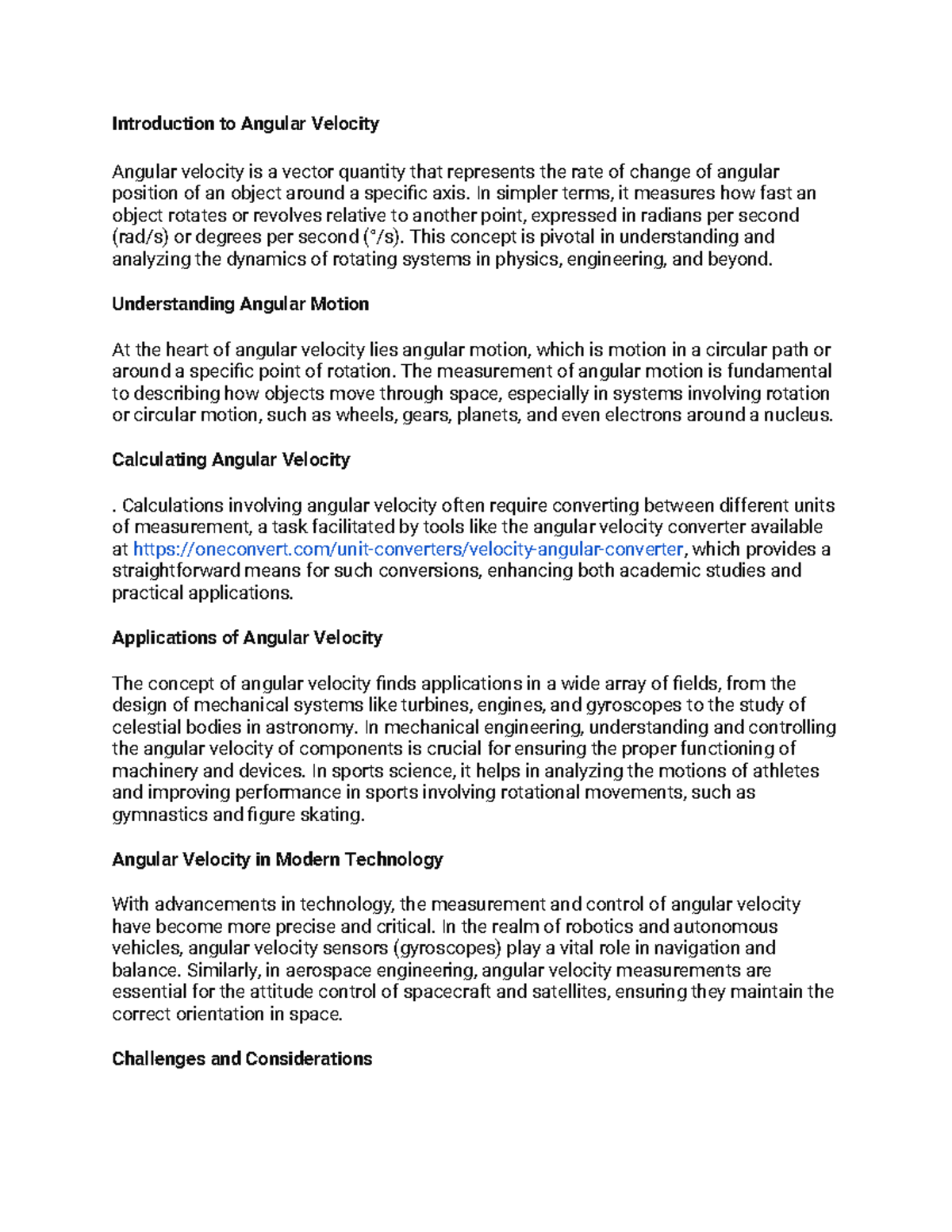 What is angular velocity - Introduction to Angular Velocity Angular ...