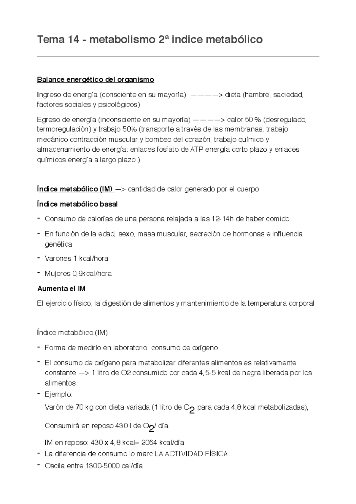 Tema 14 - metabolismo 2 - primer semestre - Tema 14 - metabolismo 2ª ...