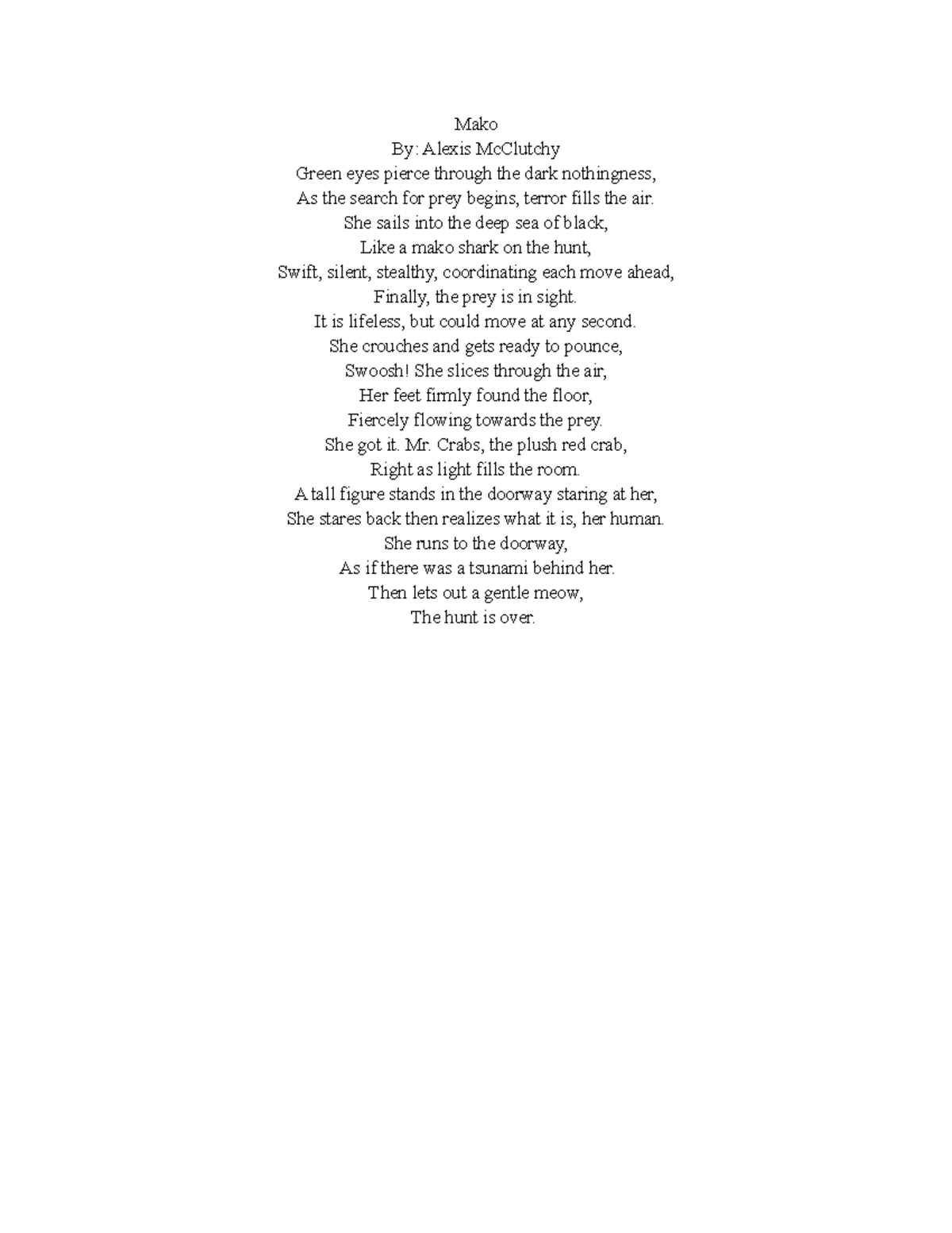 Mako by alexis mcclutchy-2 - Mako By: Alexis McClutchy Green eyes ...