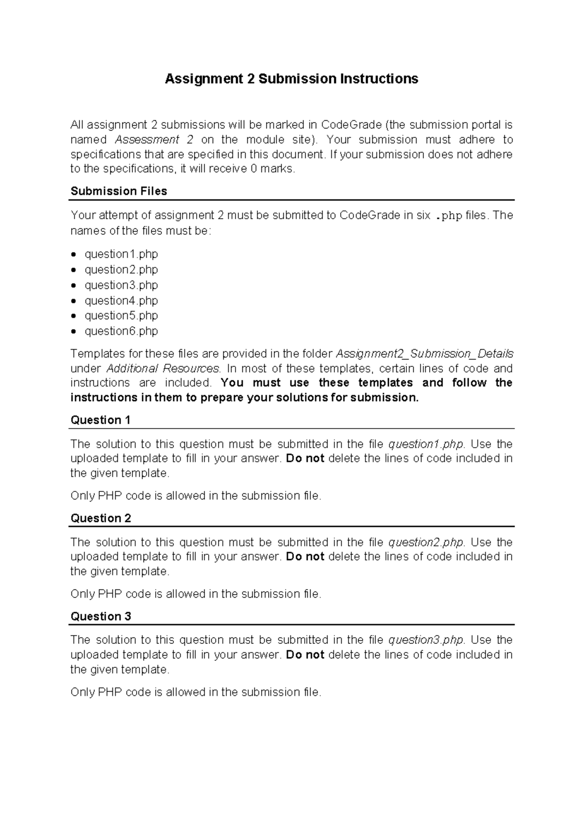 Assignment 2 Submission Guidelines - Assignment 2 Submission Instructions All assignment 2 - Studocu