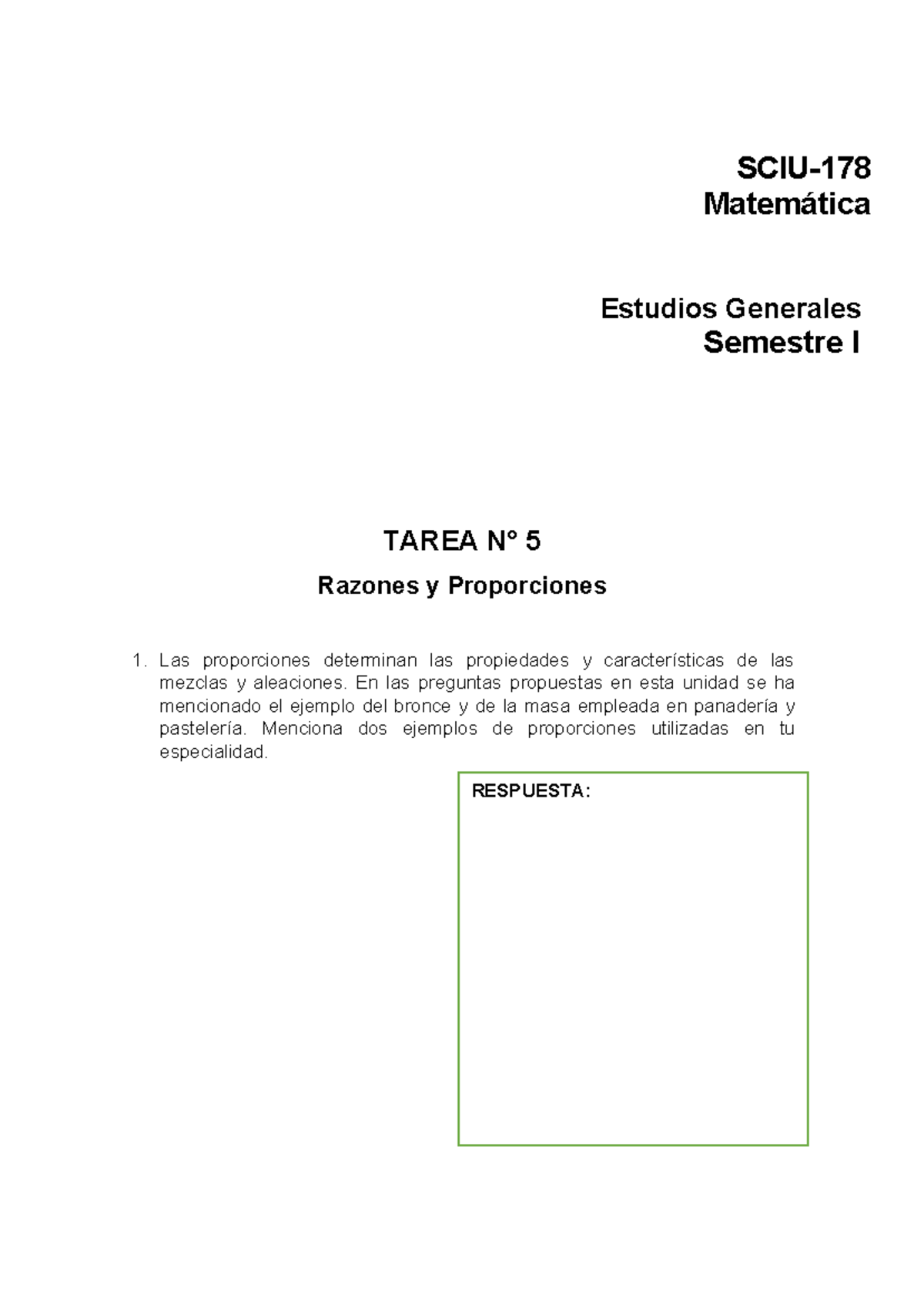 SCIU-178 Tarea U006 - dsda - Administración industrial - SCIU- 178 Matemática Estudios Generales ...