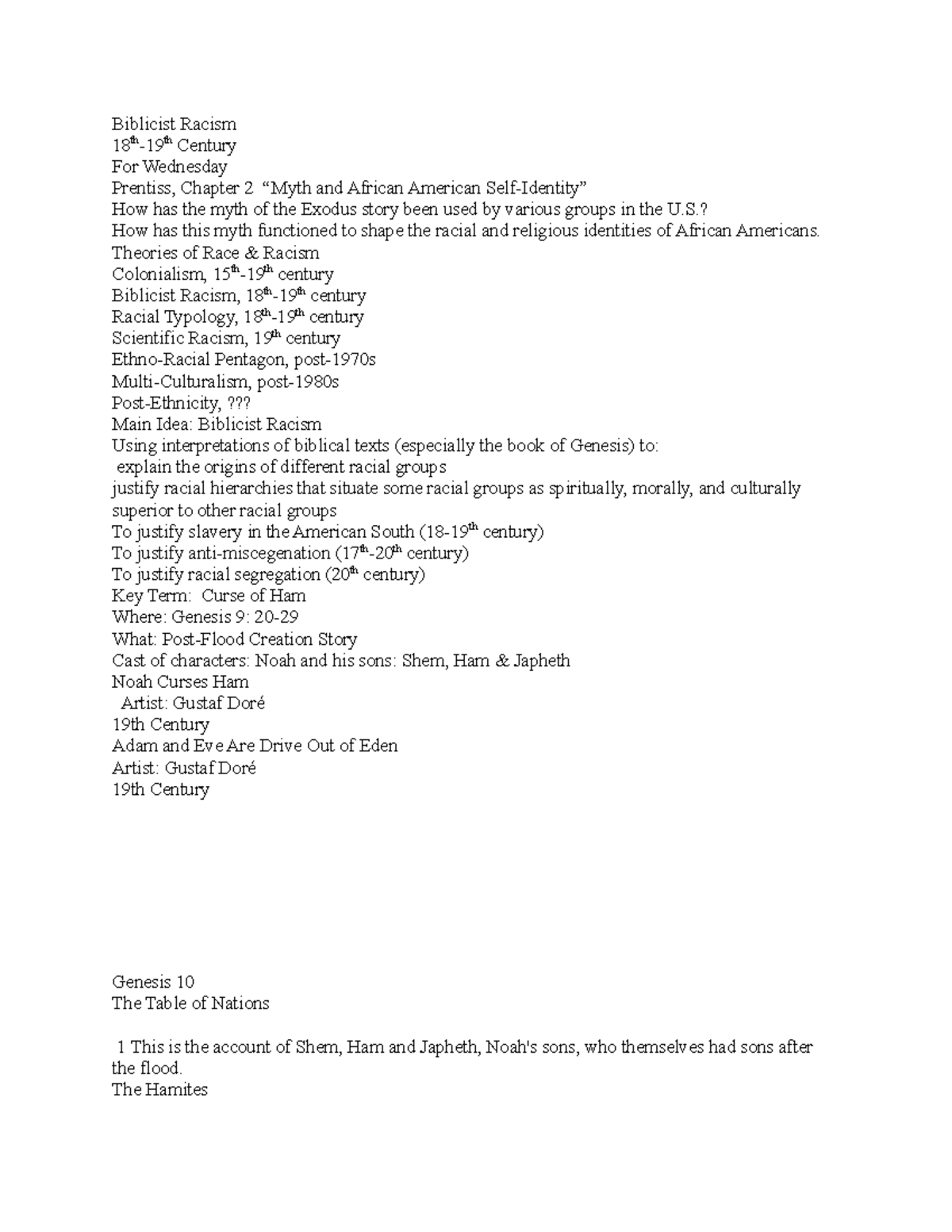 Cureofham notes - Biblicist Racism 18th-19th Century For Wednesday ...