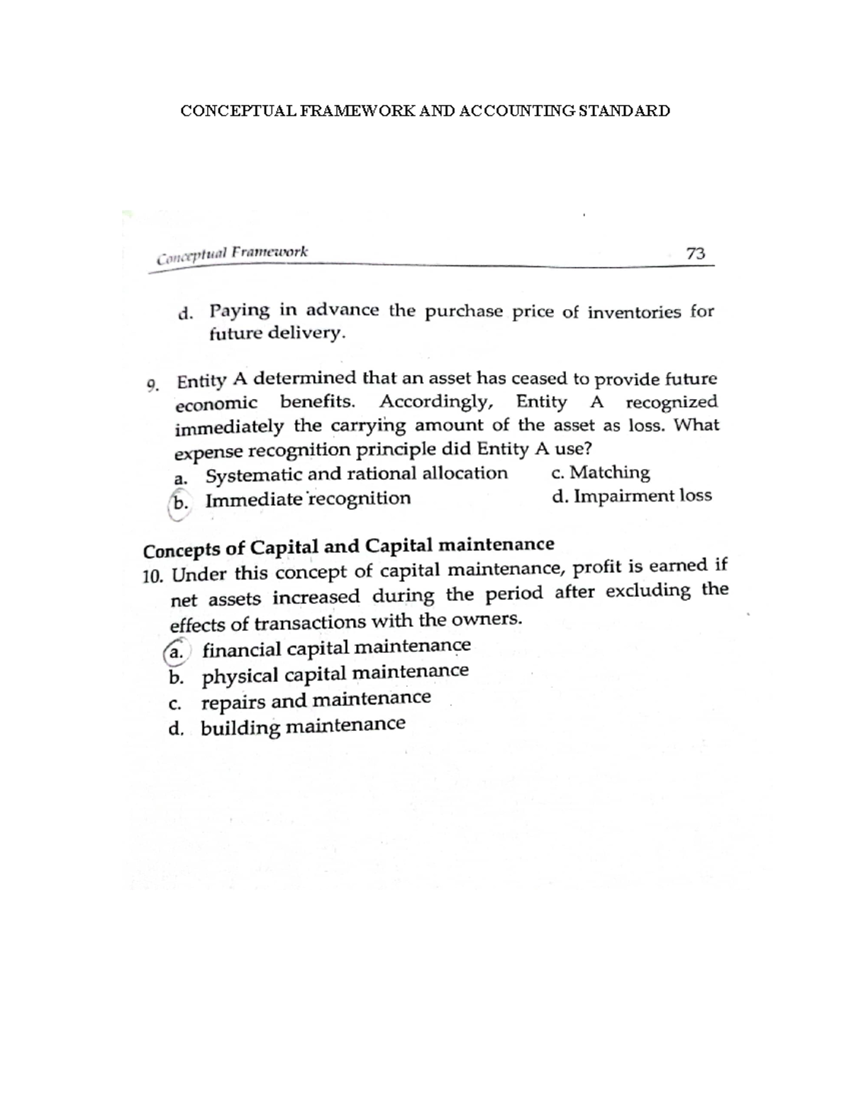 Conceptual Framework AND Accounting Standard 2 - BS Accountancy ...