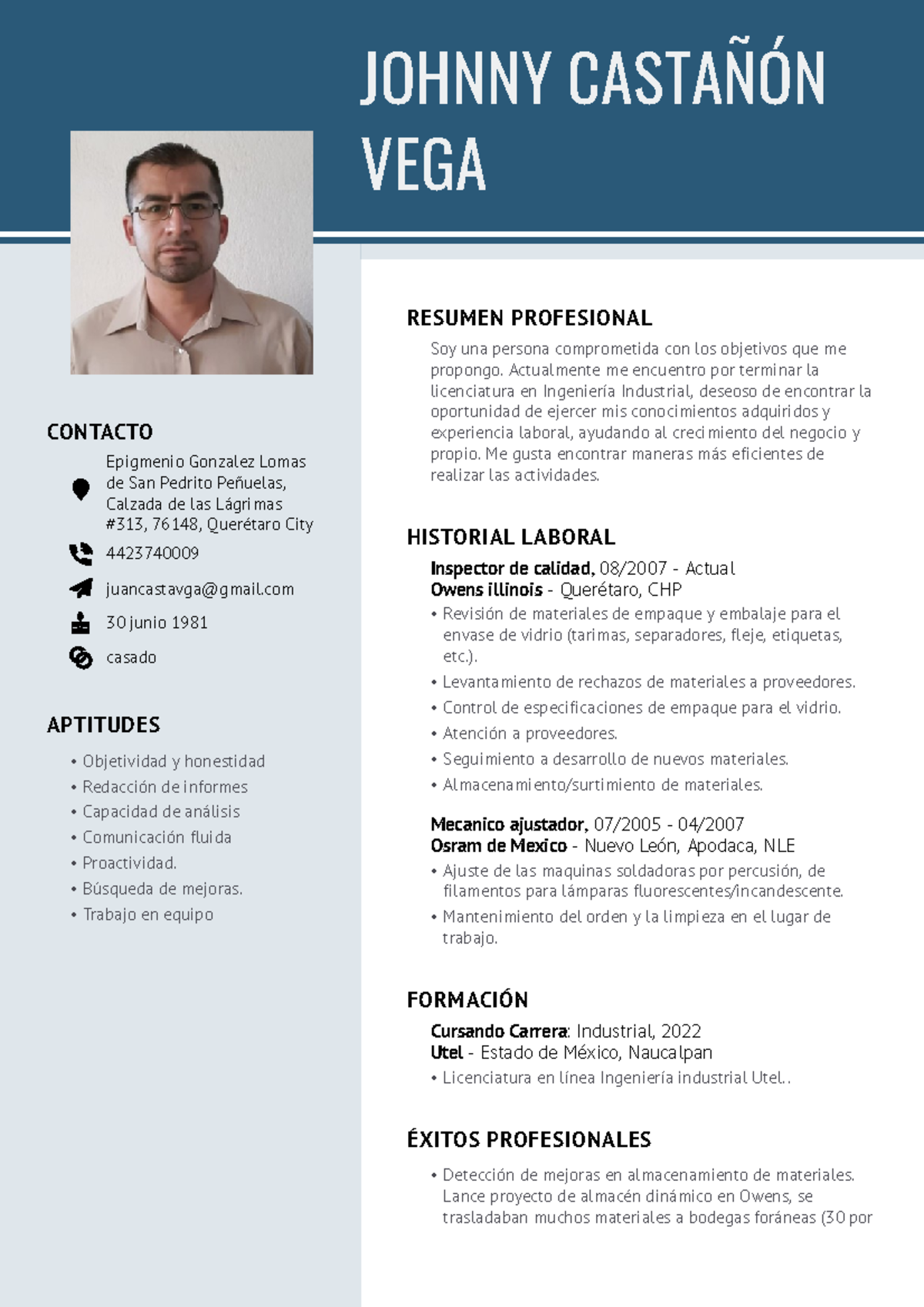 Johnny Castañon V - Material de repaso. - CONTACTO Epigmenio Gonzalez ...