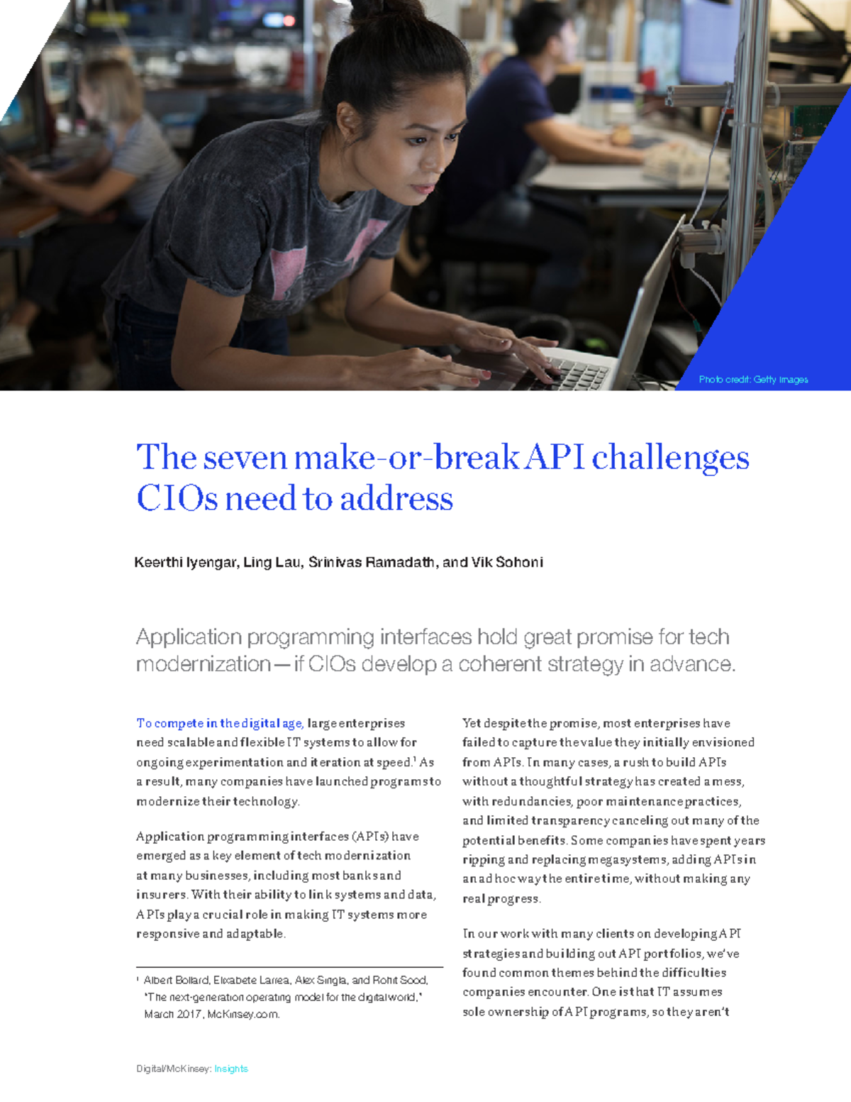 The seven make or break API challenges CIOs need to address - Digital ...