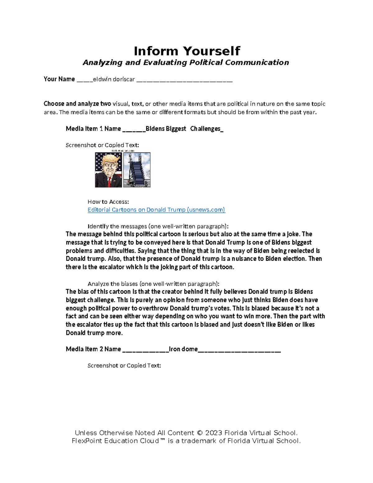 Inform yourself template - Inform Yourself Analyzing and Evaluating ...