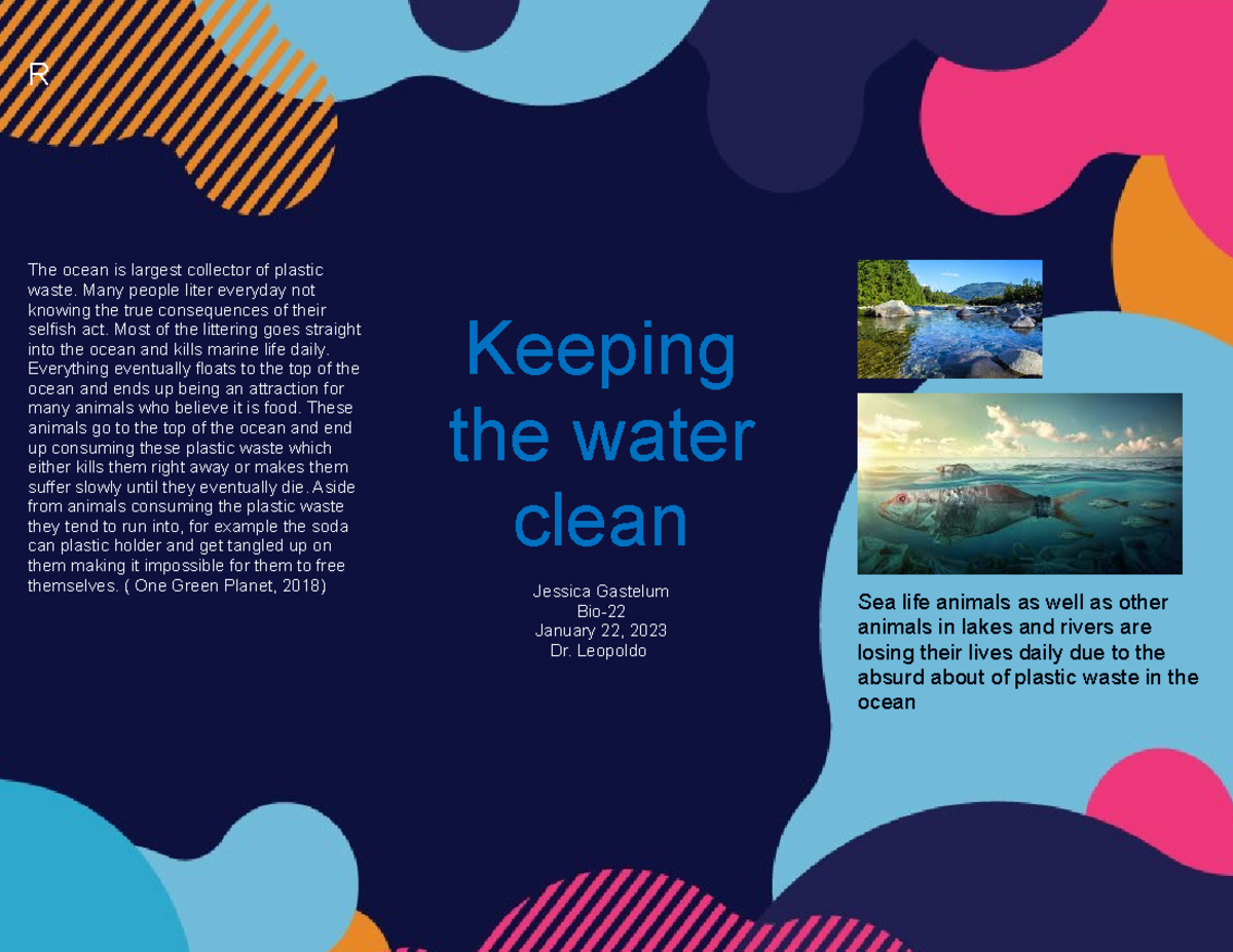 Bio 220 Pamphlet - R Sea life animals as well as other animals in lakes ...