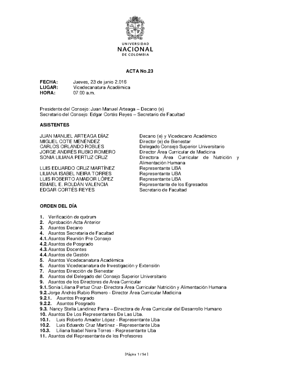 ACTA 23 CF 23 06 16 - - Studocu