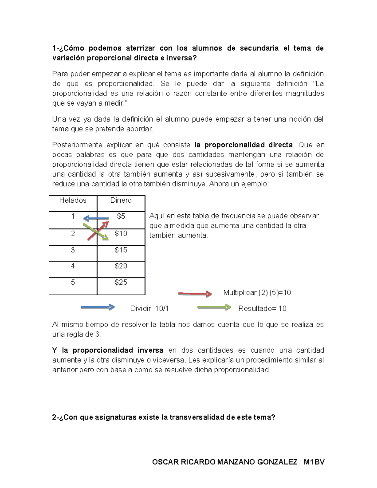 Variacion proporcional - 1-¿Cómo podemos aterrizar con los alumnos de ... Variacion proporcional - 1-¿Cómo podemos aterrizar con los alumnos de ...