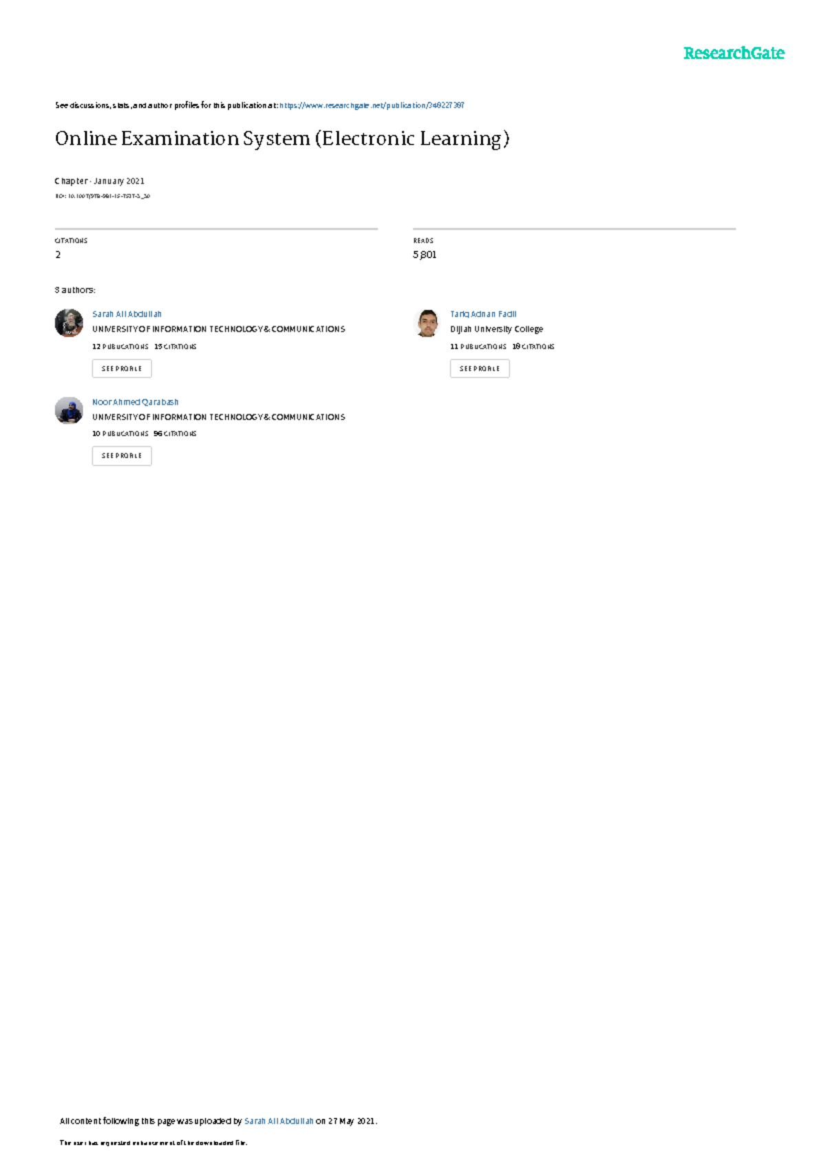 Online Examination System Electronic Learning 3 - See discussions ...