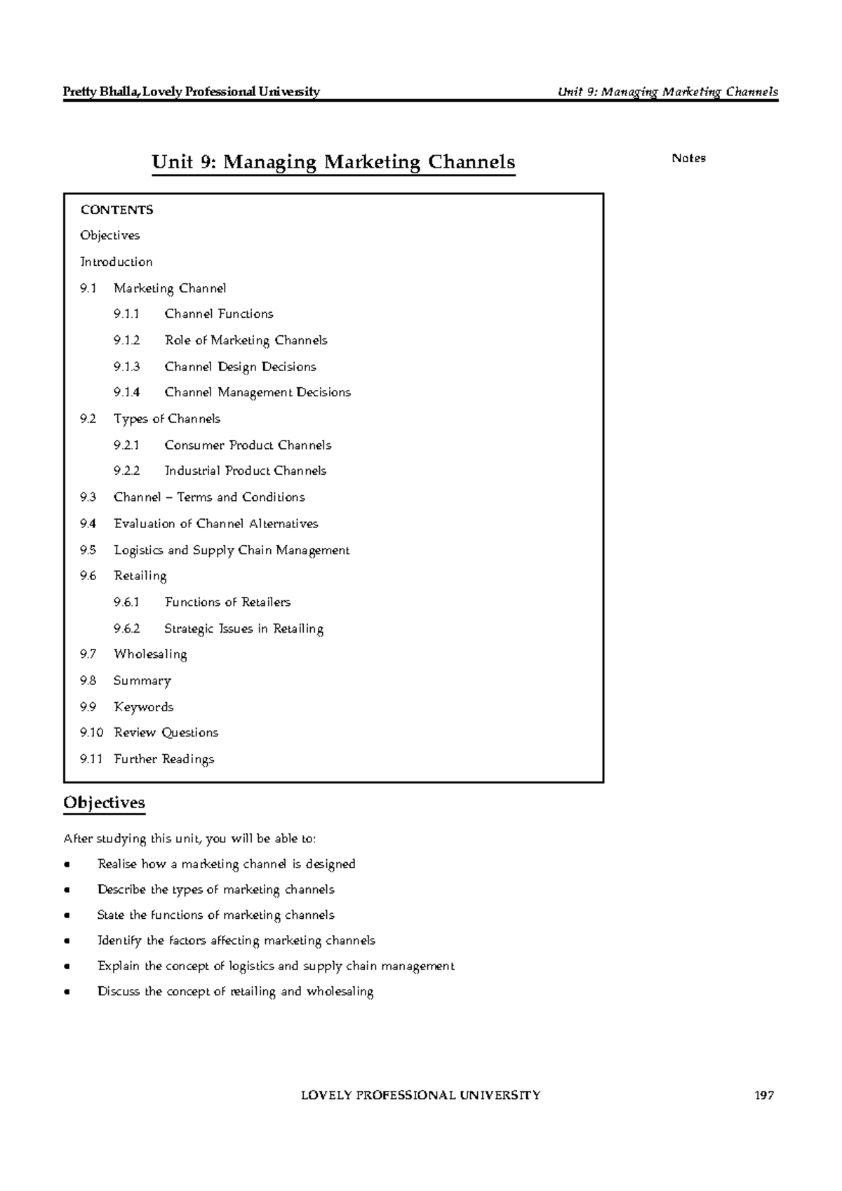 Essentials OF Marketing chapter 9 - Unit 9: Managing Marketing Channels ...