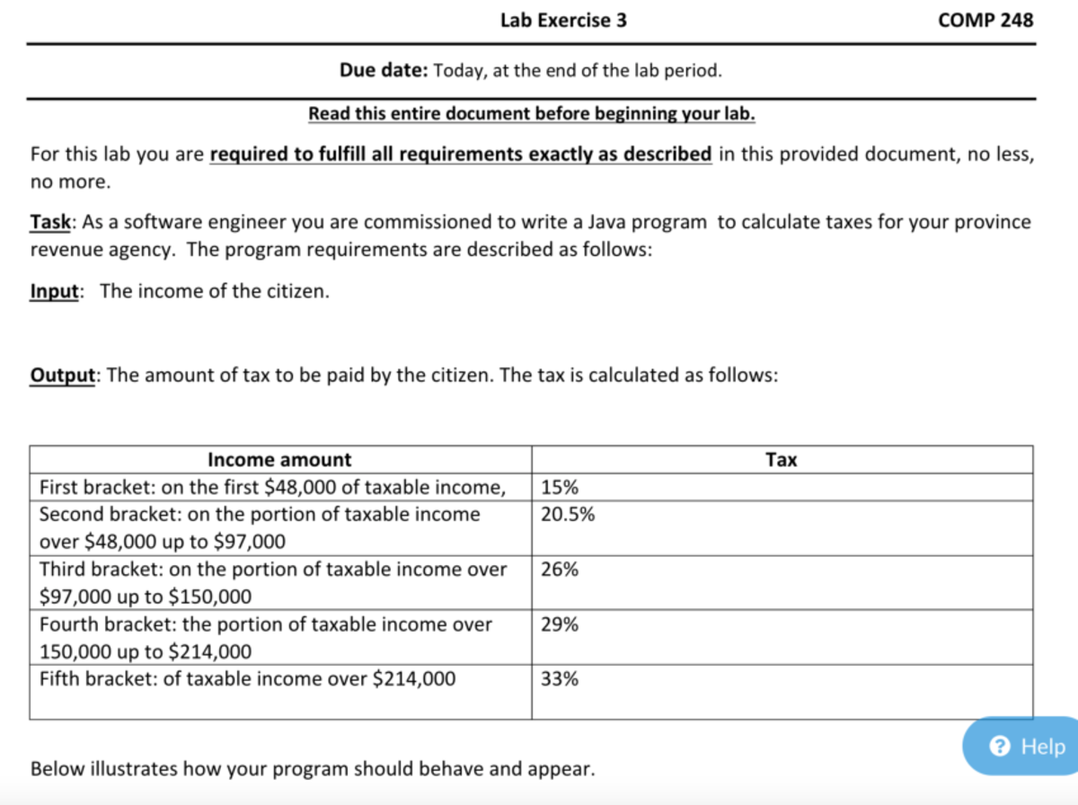 Sample-Lab3 - lab - COMP 248 - Studocu
