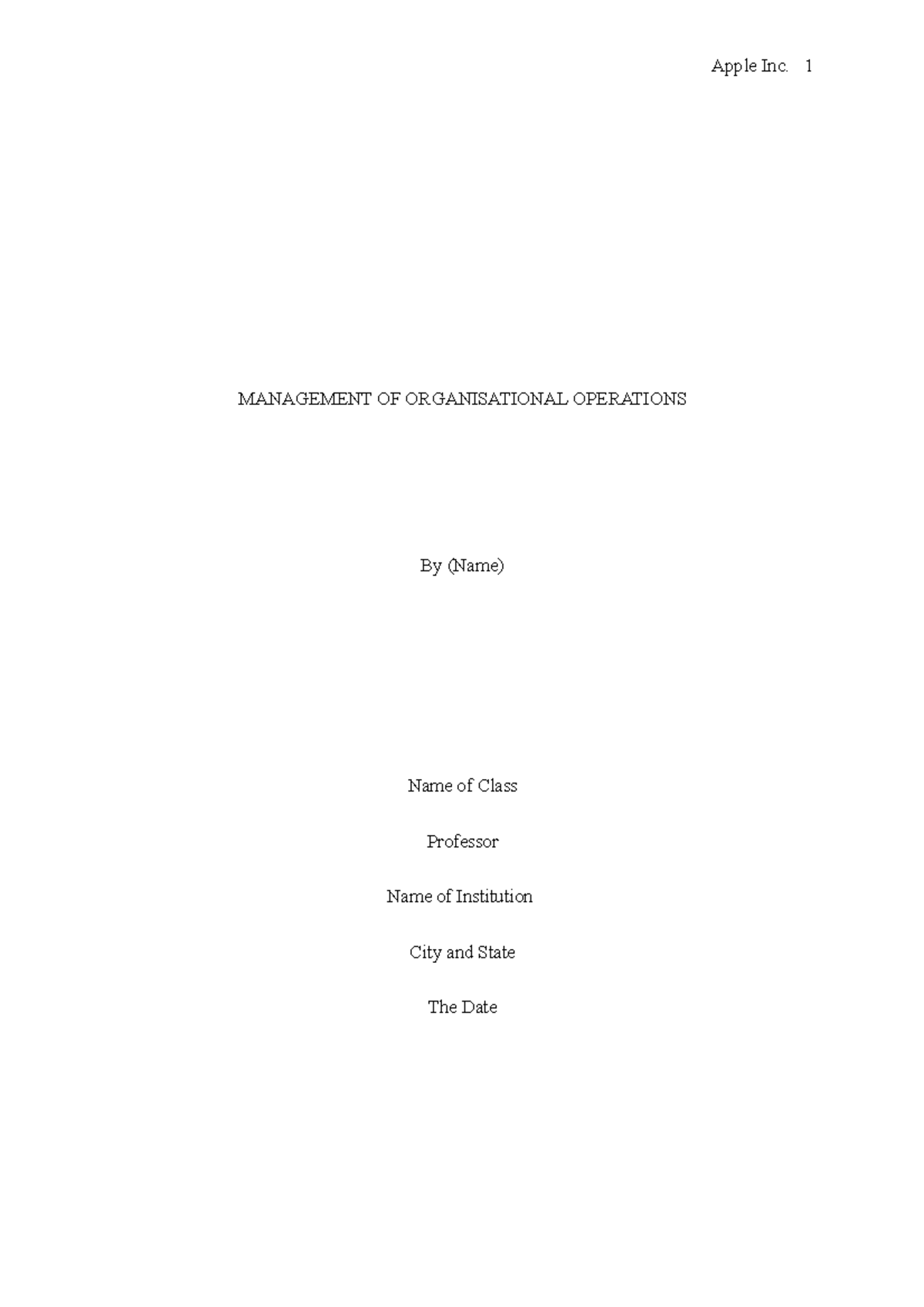 Apple inc company Human Resource Management - MANAGEMENT OF ...