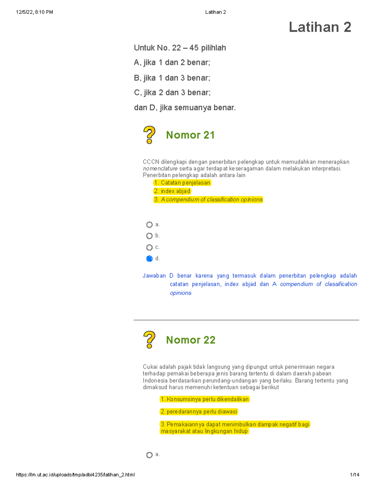 Latihan 2 BC - Pengurusan Surat, Tata Persuratan Dan Formulir (ASIP4325 ...