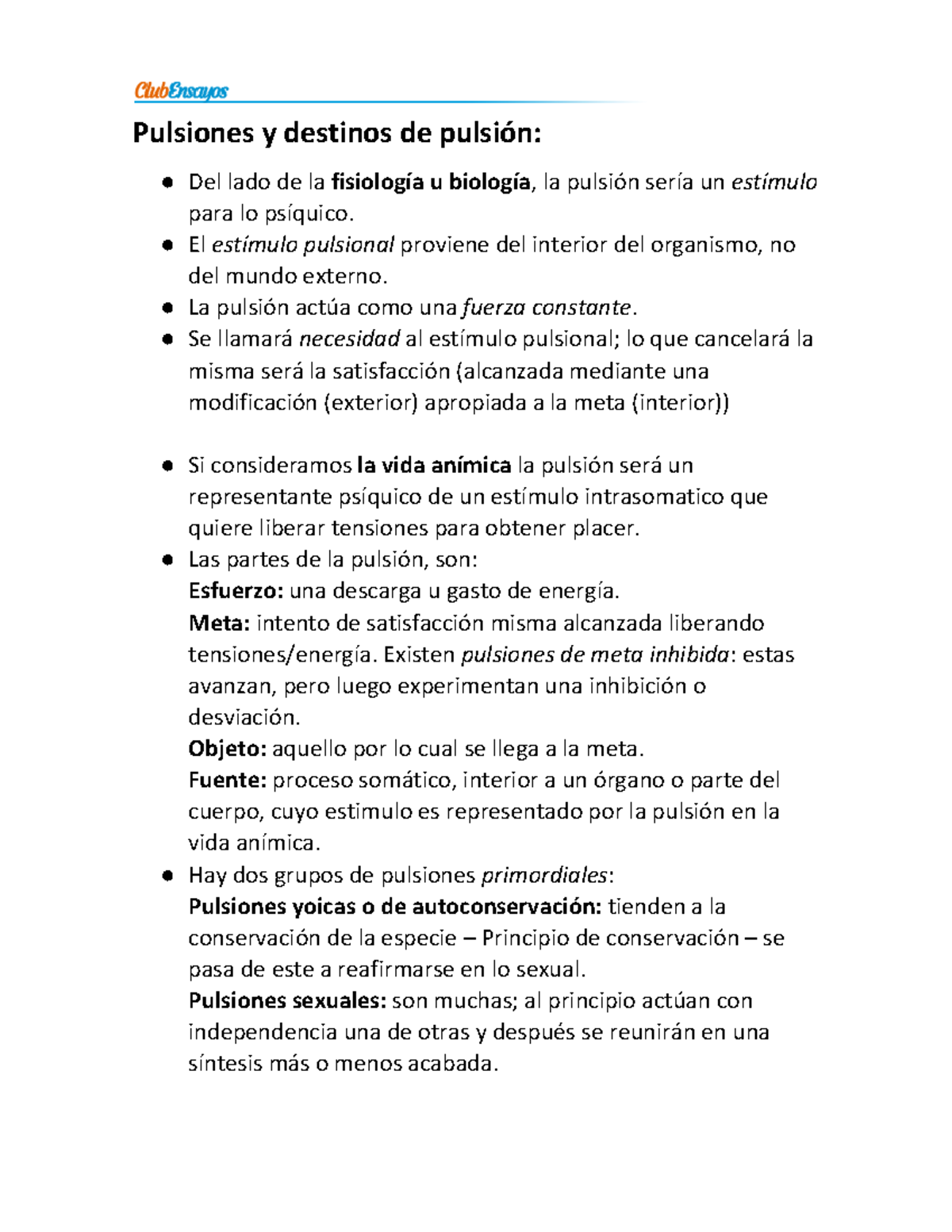 Pulsiones y destinos de pulsión 4484002 - Pulsiones y destinos de ...